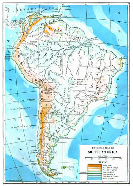 Andres Mountain Range Map