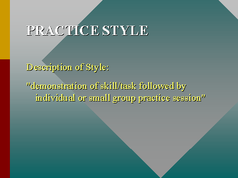 PRACTICE STYLE
